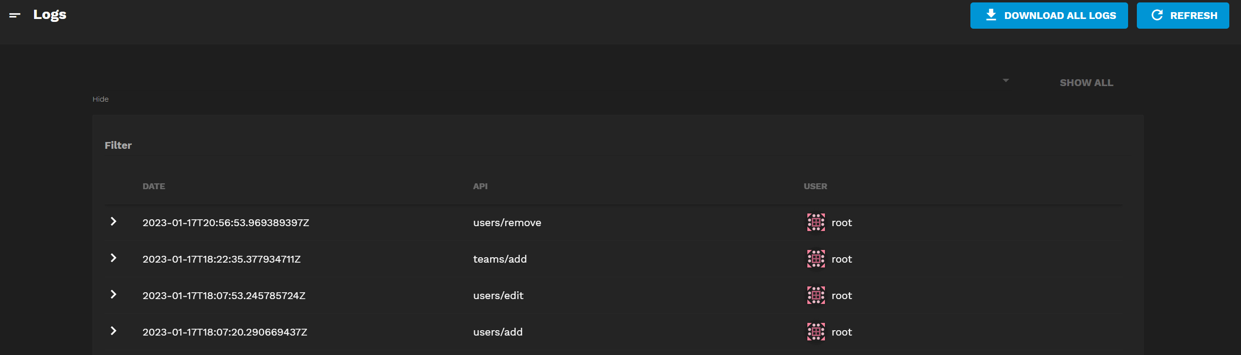 Logs | TrueNAS Documentation Hub