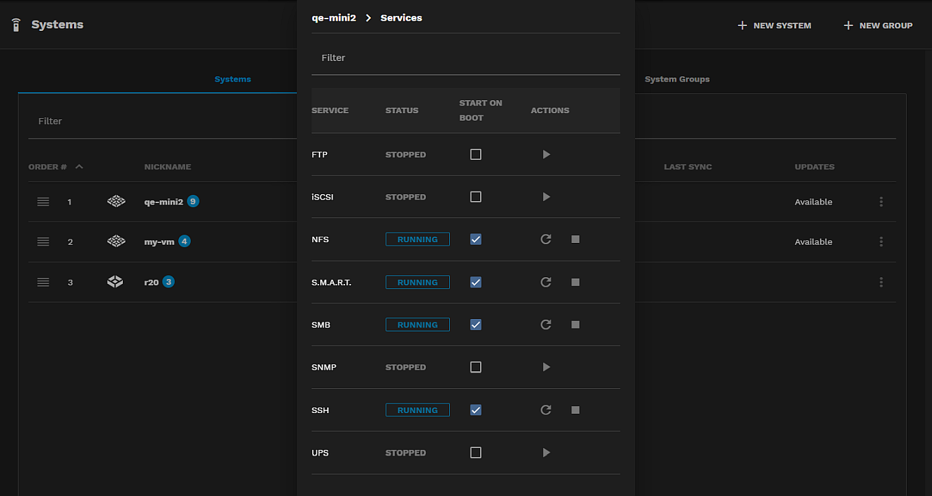 Systems | TrueNAS Documentation Hub